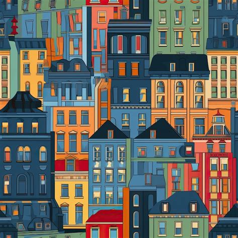 Premium Photo Patterns Incorporating Elements Of Architecture And Buildings