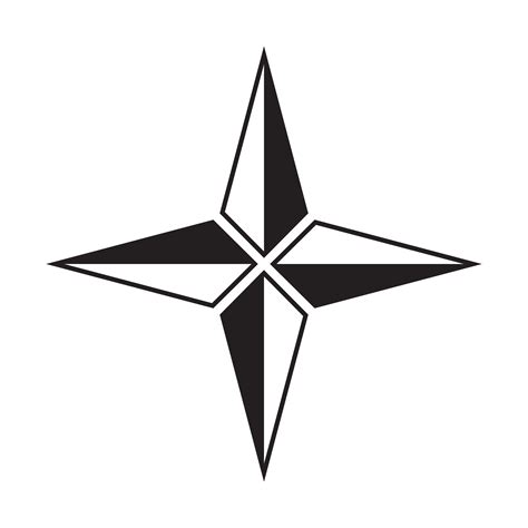 Compass Needle Icon Flat Illustration 42894333 Vector Art At Vecteezy