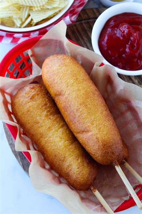Homemade Vegetarian Corn Dogs Baking You Happier