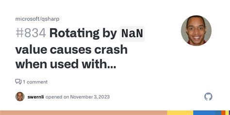 rotating by `nan` value causes crash when used with controlled gates · issue 834 · microsoft