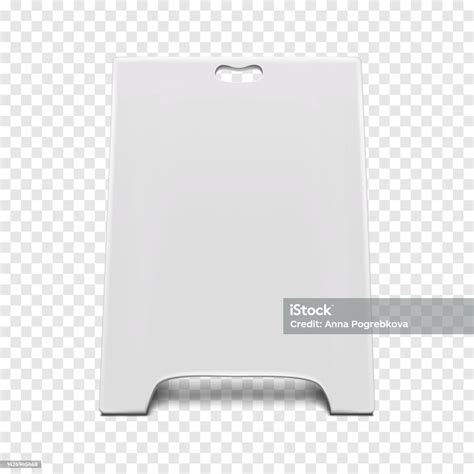 샌드위치 화이트 보드 전면보기 사실적인 벡터 모형 빈 A 프레임 광고 디스플레이 모형 디자인을위한 야외 보도 표지판 템플릿 표지판에 대한 스톡 벡터 아트 및 기타 이미지
