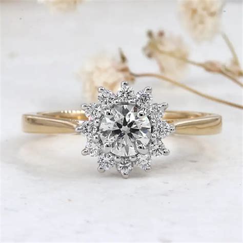Halo Engagement Rings Made In Dublin Ireland