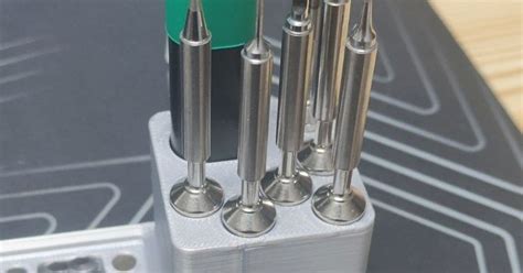 Gridfinity Pinecil Holder With Space For Six Tips By Isbl Download