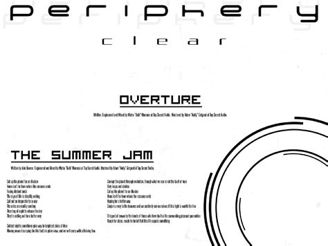 Release “clear” By Periphery Cover Art Musicbrainz