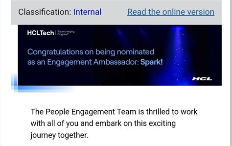 Golla Adiseshu Hcltech On Linkedin Hcltech Engagementambassador