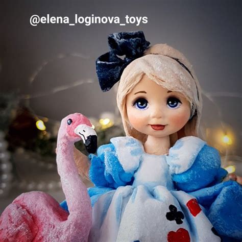 Алиса Ватная игрушка на елку