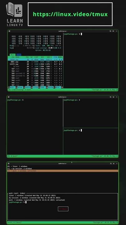 Boost Your Linux Productivity With Tmux Linux Youtube