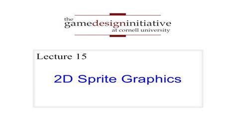 Pdf 2d Sprite Graphics Home Department Of Computer Imagewdht