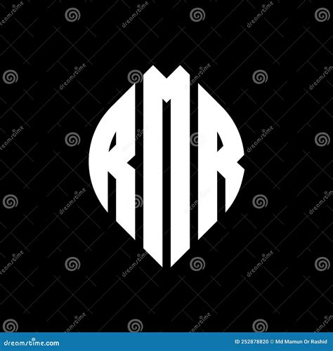 Rmr Circle Letter Logo Design With Circle And Ellipse Shape Rmr