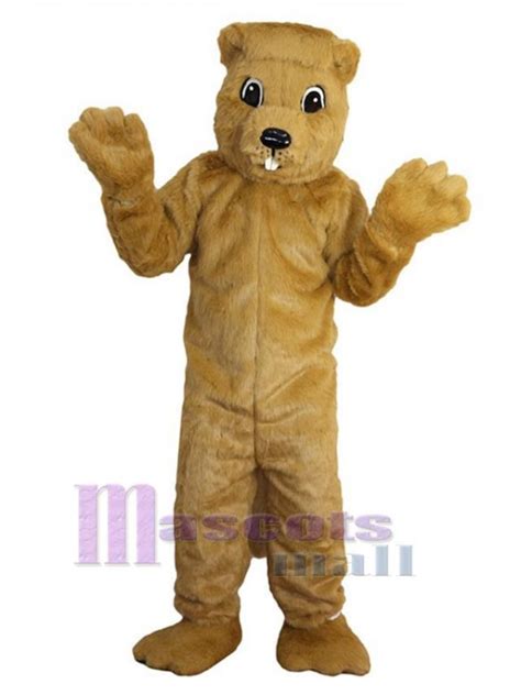 Yellow Gopher Mascot Costume Animal Yellow Gopher Mascot Costume Animal