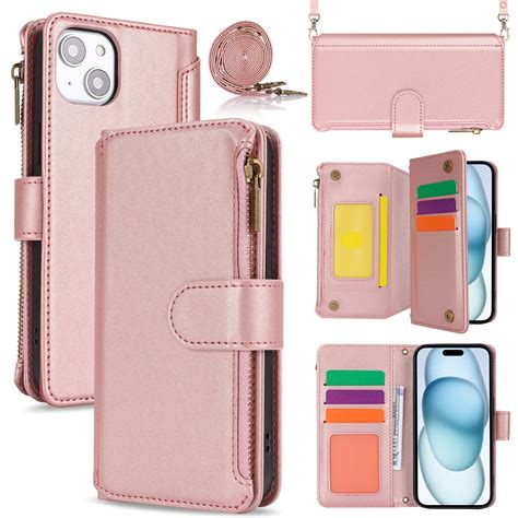 For Iphone 13 Mini Crossbody Case Rfid Blocking For Iphone 13 Mini