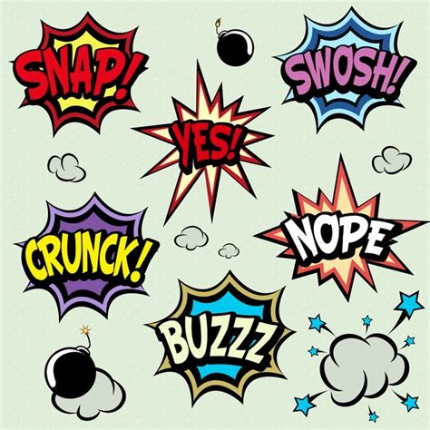 Colección De Expresiones De Comic Vector Gratis