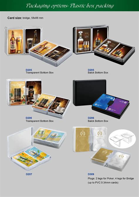 브리지 카드 더블 데크pp용 플라스틱 상자