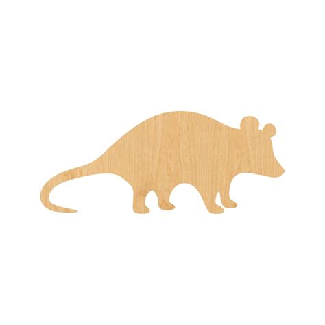 Possum Laser Cut Out Wood Shape Craft Supply Woodcraft Cutout Etsy