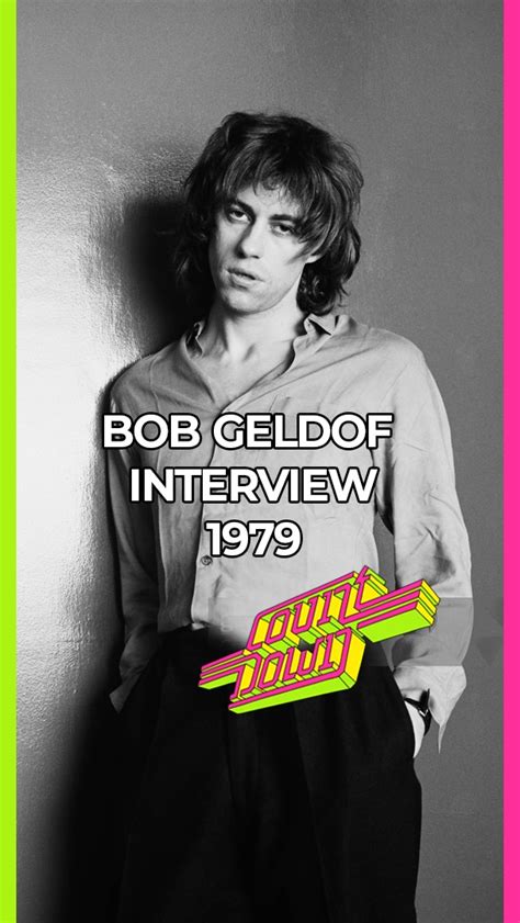 Bob Geldof On The Boomtown Rats Hit I Dont Like Mondays Countdown Interview With Bob Geldof