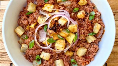 How To Filipino Corned Beef Hash Youtube
