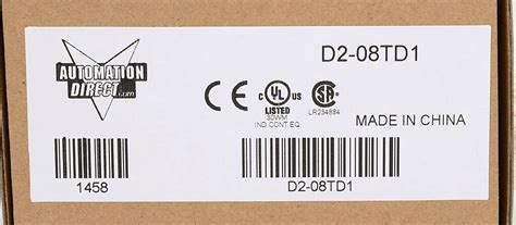 Discrete Output Module 8 Pt 12 24 VDC PN D2 08TD1 AutomationDirect