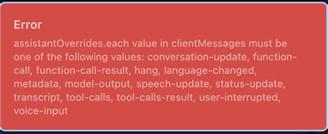 Vapi Error · Brendans Ai Community