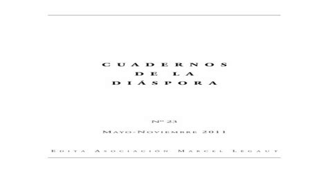 Cuadernos D E La DiÁspora Paginas Cdiaspora Cd23 Cd23 05 B