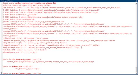 Acados Examples In Matlab Don T Work User Questions Acados Forum