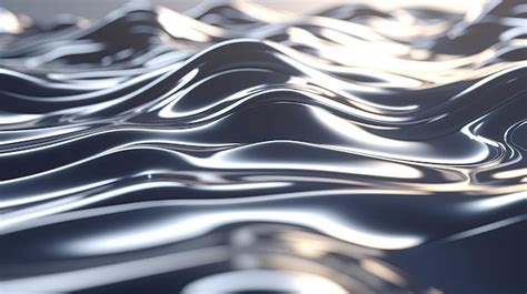 Premium Photo | Silver Liquid Texture in Monochrome
