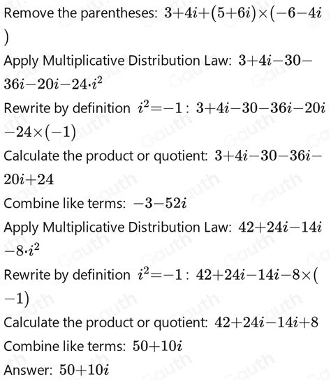 solved 3 4 i 5 6 i 6 4 i 7 4 i 6 2 i [math]