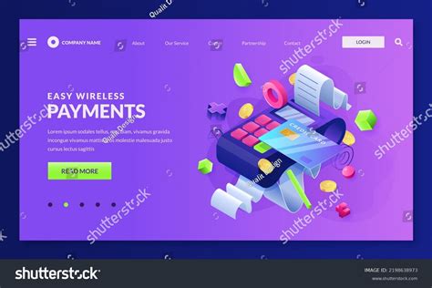 Pos Terminal Wireless Transaction Payment Technology Stock Vector Royalty Free 2198638973