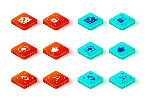 Set Eye Scan Face Recognition User Protection Fingerprint With Lock And Smart Home Face Id