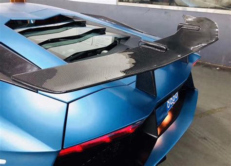 Lamborghini Aventador Sv Style Wing With Base Panel Eurobahndynamics