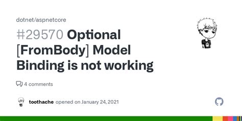 Optional Frombody Model Binding Is Not Working · Issue 29570