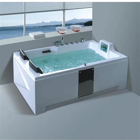 Luxury Freestanding Acrylic Massage Bathtub Thermostatic Spa Whirlpool