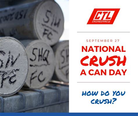Crush A Can Day Ctl Testing Concrete Cans Ctl Engineering Inc