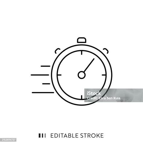 편집 가능한 스트로크가 있는 빠른 배송 라인 아이콘 디자인 인포그래픽 웹 페이지 모바일 앱 Ui Ux 및 Gui 디자인에