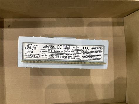 sixnet st di 120 08 sixtrak discrete input module rockss automation