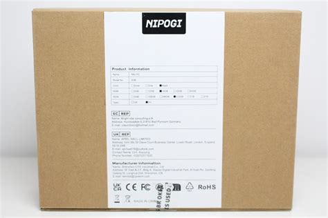 NiPoGi E B Test Mini PC With Ryzen U