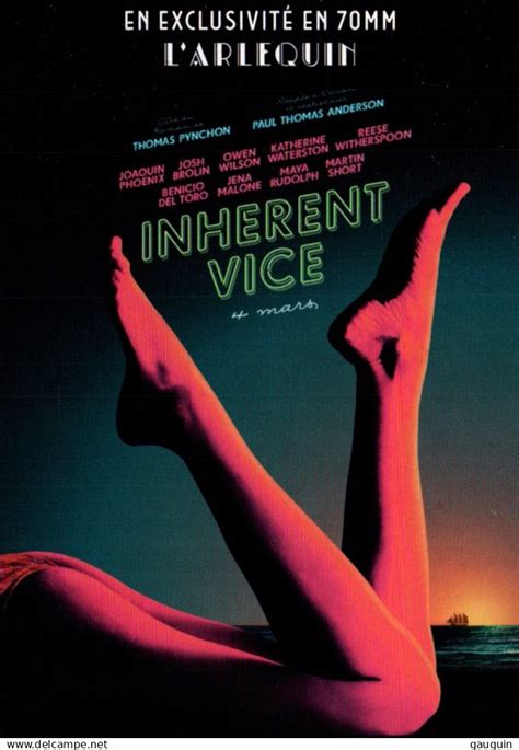 Pin Ups Cpm Pin Up Affiche Film Inherent Vice Edition Cartcom