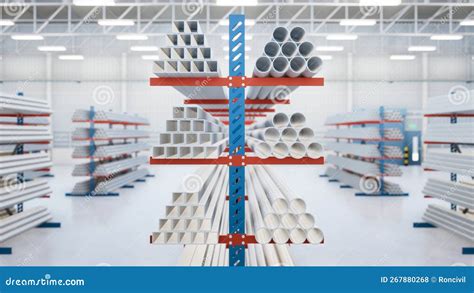 Inside The Warehouse Distribution And Packaging Of Goods Is Automated With Conveyors And Robots