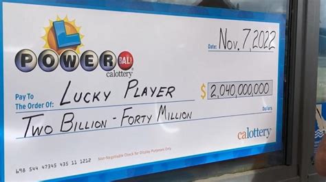 Winning Lottery Ticket For 2 Billion Jackpot Sold In California
