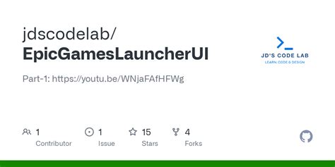 Github Jdscodelabepicgameslauncherui Part 1 Youtubewnjafafhfwg