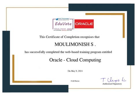 Mouli Monish S On Linkedin Cloud Oracle Innovation