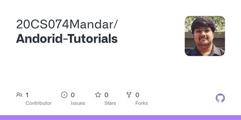 Github 20cs074mandarandorid Tutorials