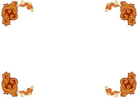 Golden Dunhuang Pattern Border Golden Dunhuang Pattern Png
