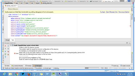 Android Studio Showing Unable To Start Daemon Process Stack Overflow