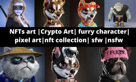 Create Nfts Art Crypto Art Furry Character Pixel Art Nft Collection Nsfw By Blessenic Fiverr
