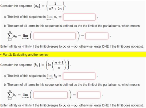 Solved Consider The Sequence An 2 N2 2n A The Limit