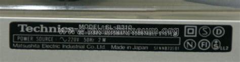DC Servo Automatic Turntable System SL B R Player Technics Brand Radiomuseum Org