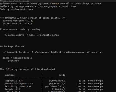 Installing Yfinance In Anaconda Geeksforgeeks