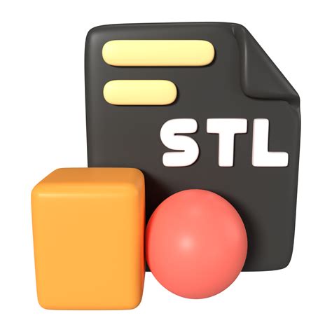 Stl File Extension 3d Illustration Icon 33293532 Png