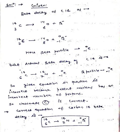 Beta Decay Of Carbon 14