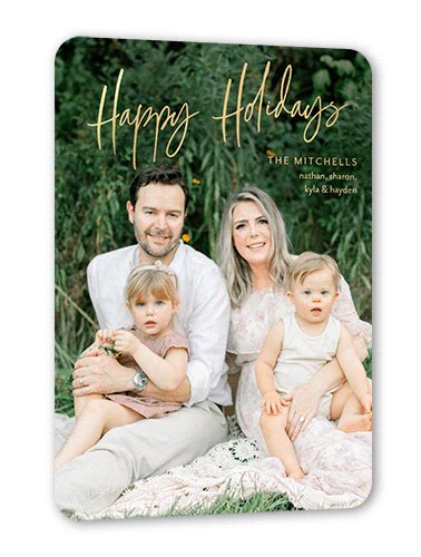 swift script 5x7 personalized foil card by magnolia press tiny prints